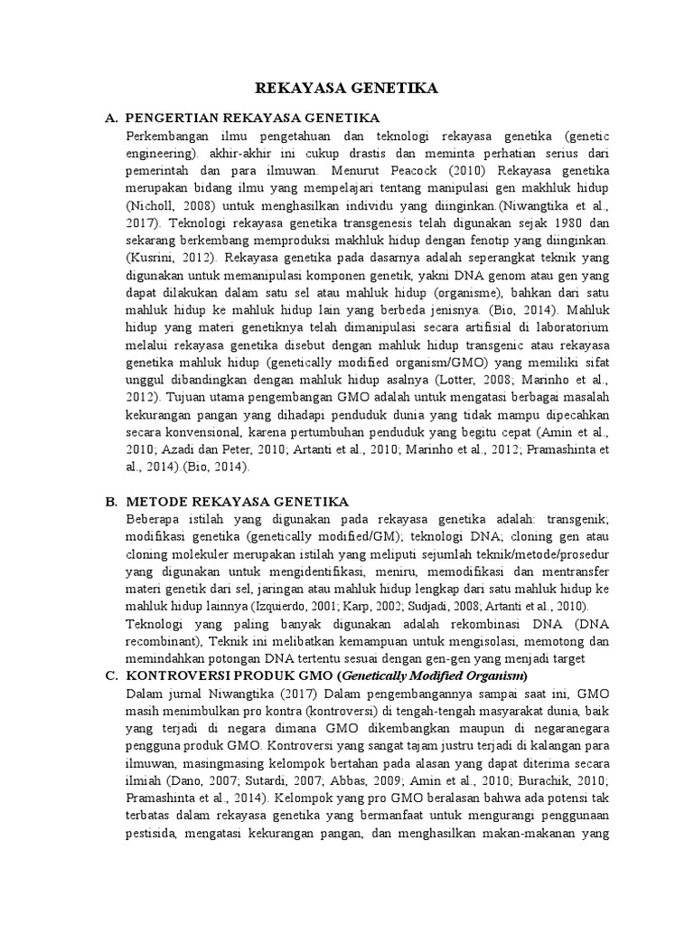 Rekayasa Genetika | PDF