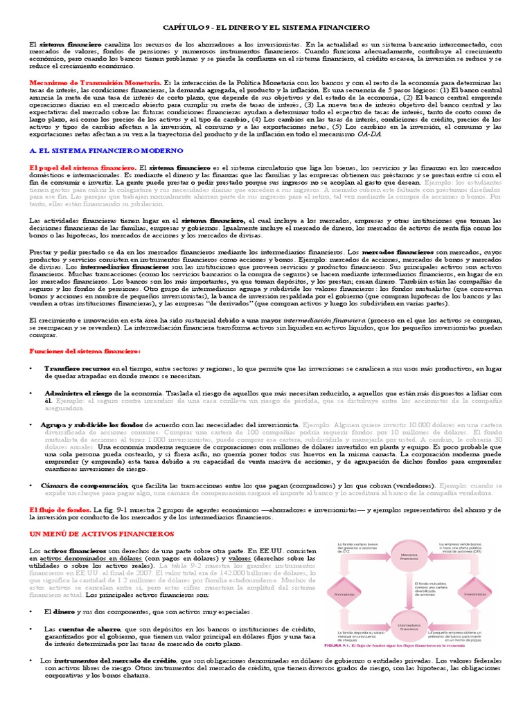 Capítulo 9 Samuelson | PDF | Dinero | Bancos