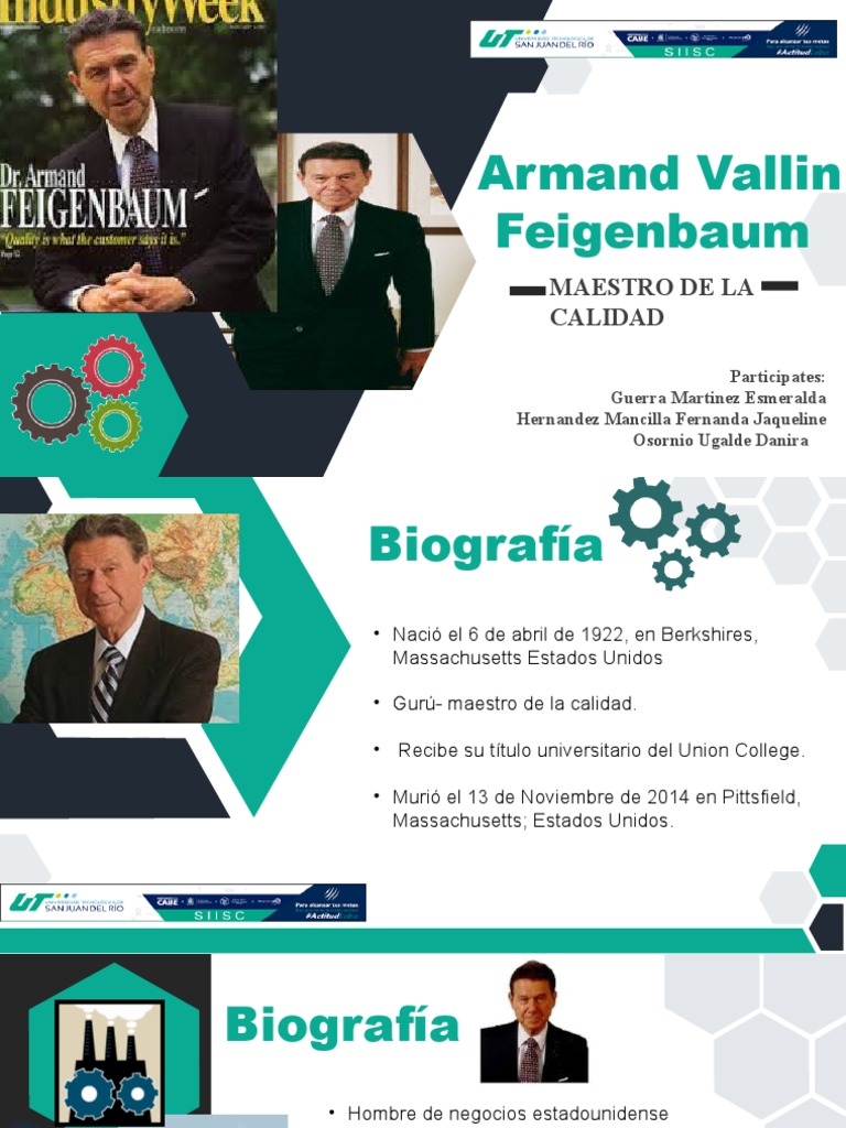 Armand Feigenbaum y Control Total de Calidad | PDF | Calidad (comercial ...