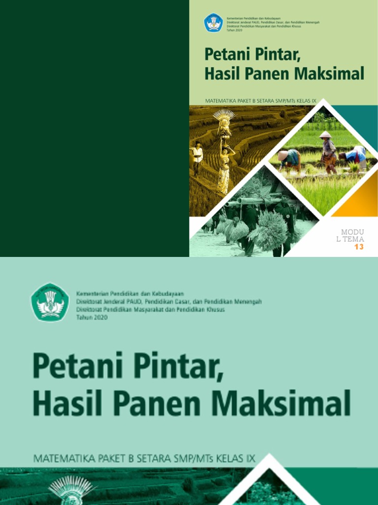 Mat Paket B Modul 13-Petani Pintar-Sip | PDF