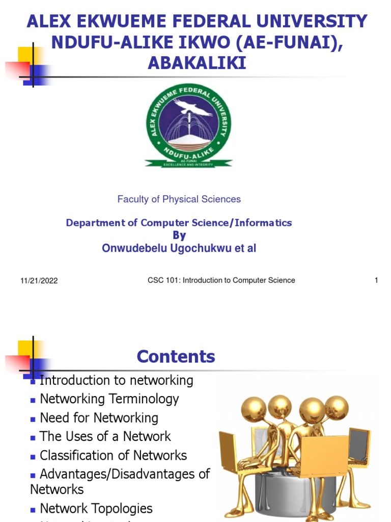 CSC 101 Session 6 Networking-1 | PDF | Computer Network | Network Topology