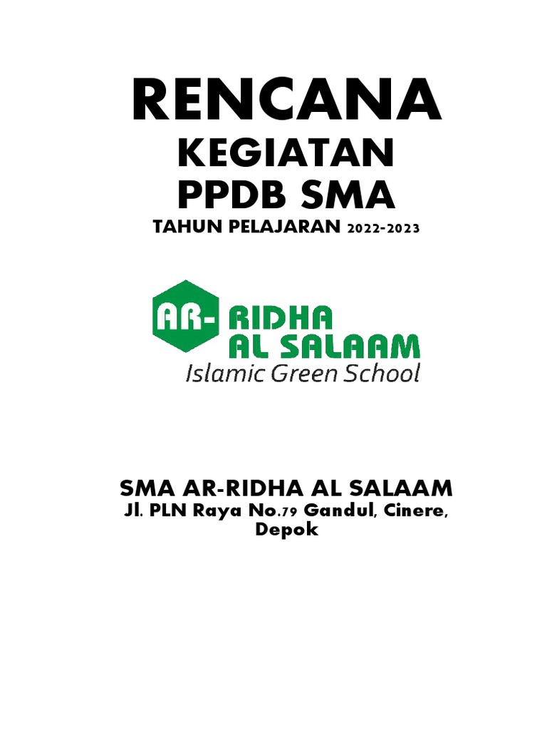 Program PPDB Sma Aras 2022-2023 | PDF
