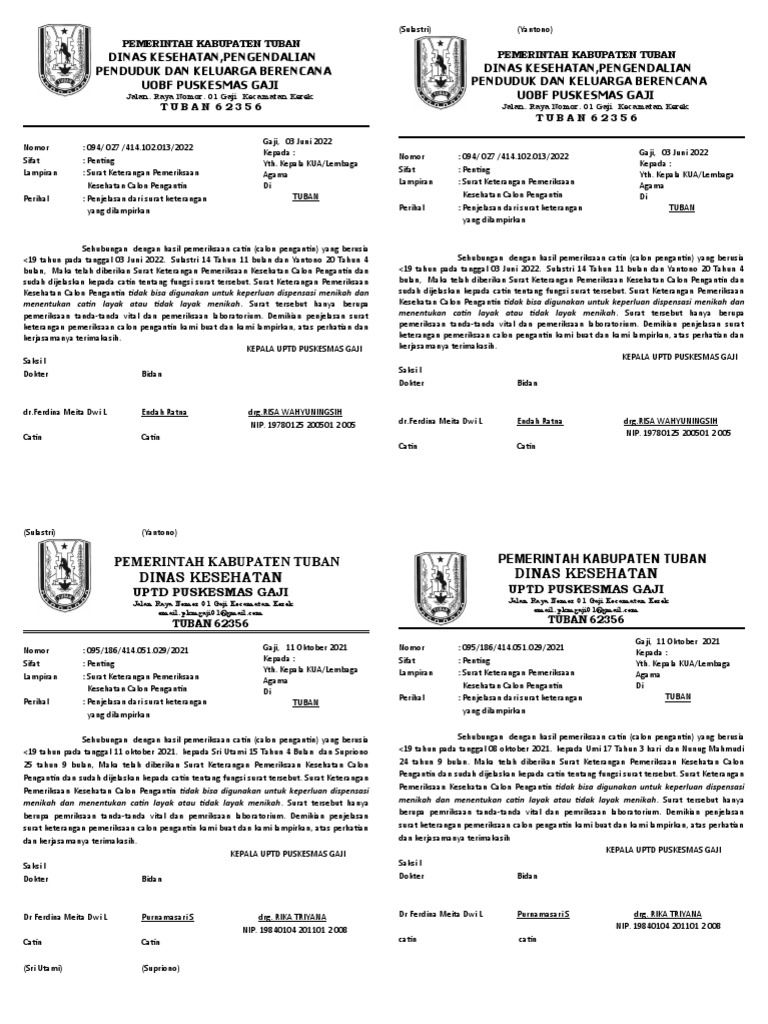 Penjelasan Surat Catin | PDF