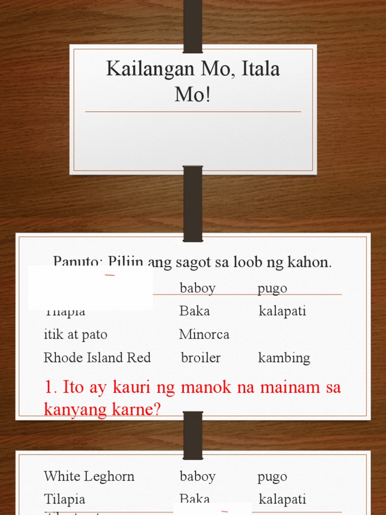 Kailangan Mo, Itala Mo! | PDF