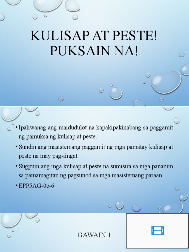 Kulisap at Peste! Puksain Na! | PDF