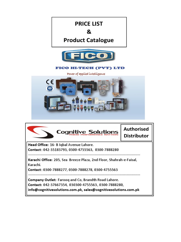 General Price List (2020) | PDF
