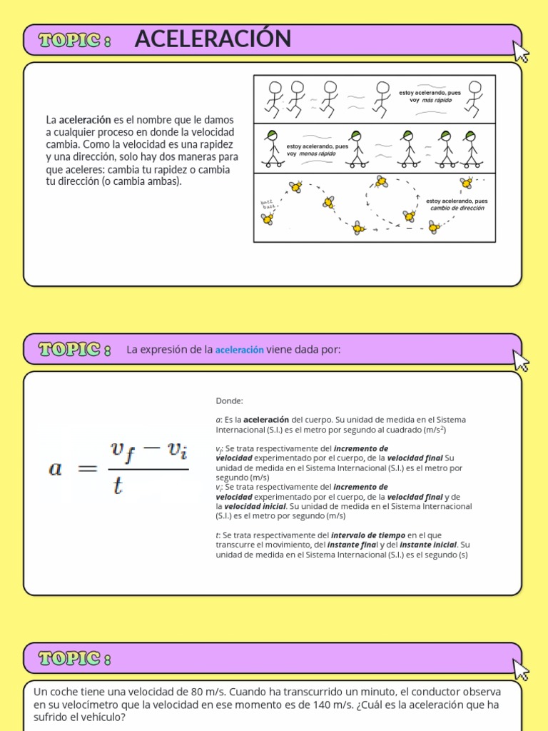 Cálculo de Aceleración de un Vehículo | PDF | Ciencia y matemáticas ...