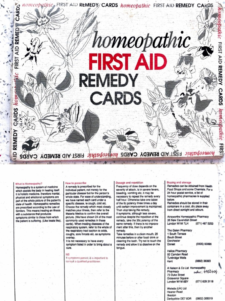 Homeopathic Remedies | PDF | Homeopathy | Dose (Biochemistry)