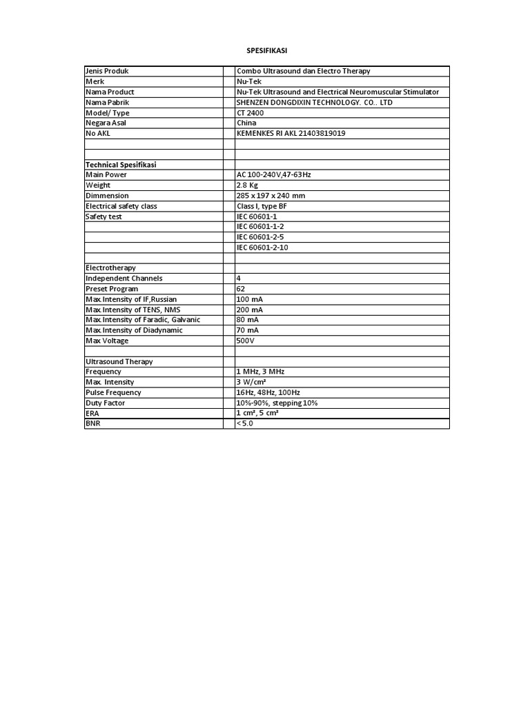 Combo US ES CT 2400 | PDF