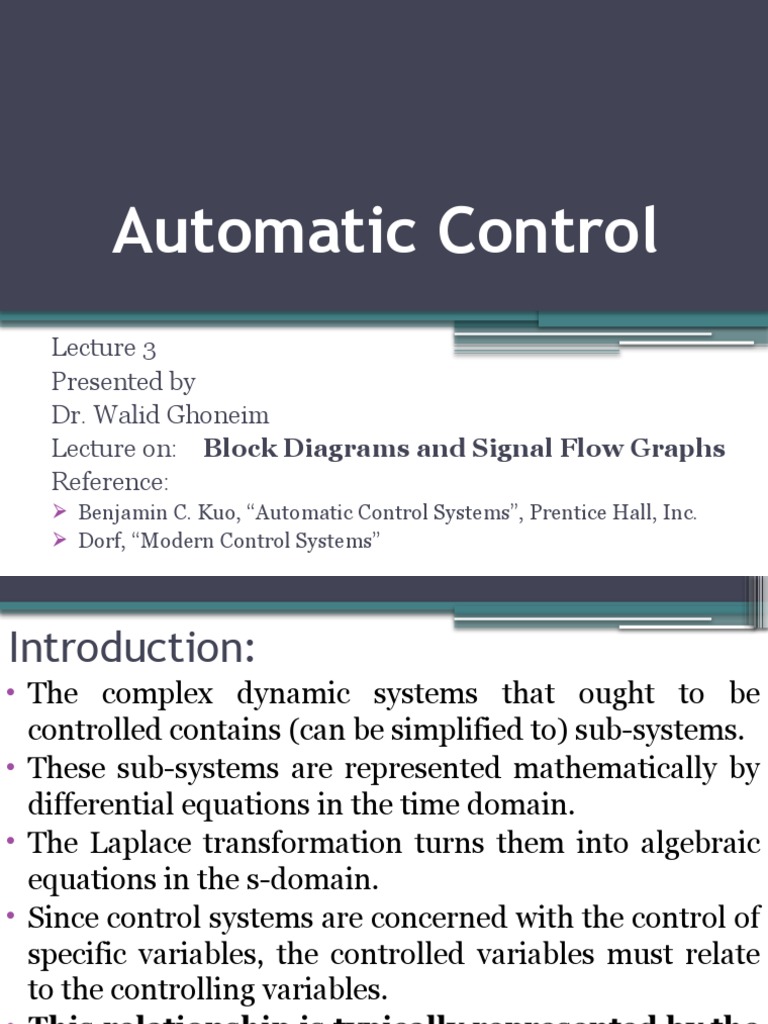 Block Diagrams vs. Signal Flow Graphs | PDF | Computer Science ...