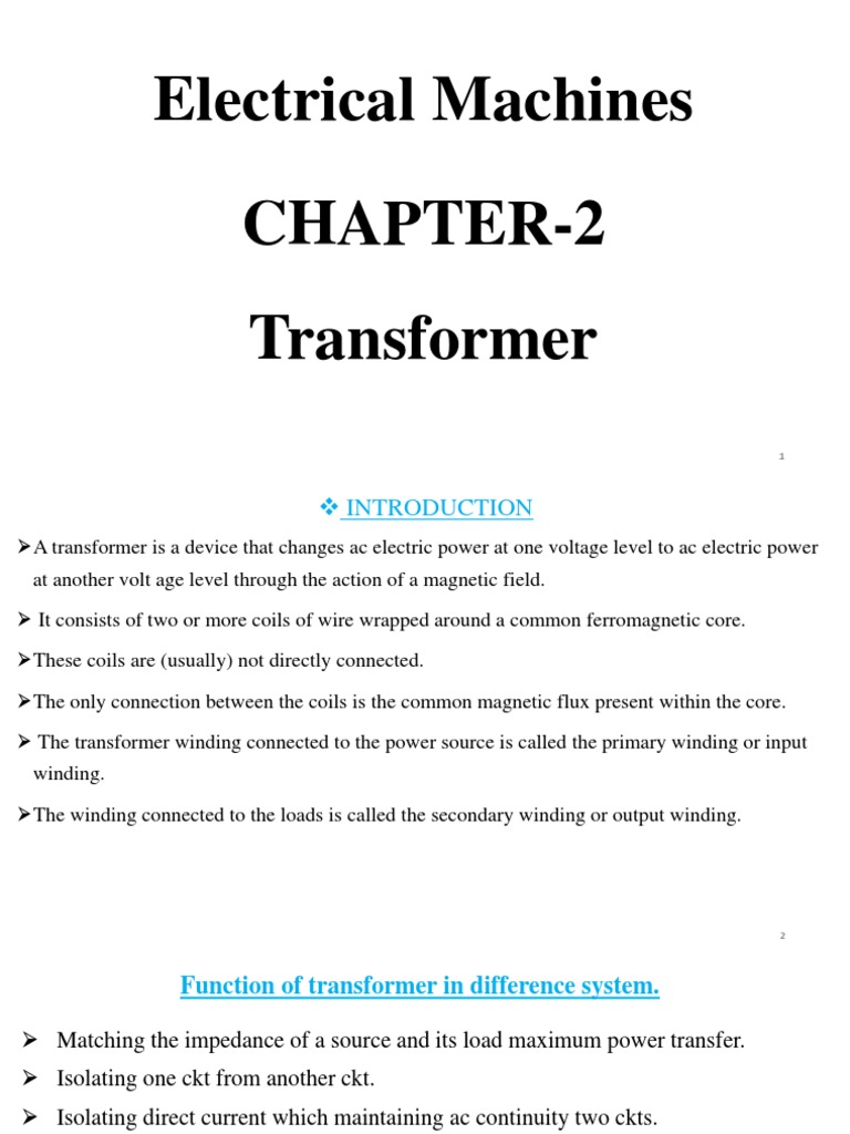 Chapter 2 Pdf Transformer Inductor
