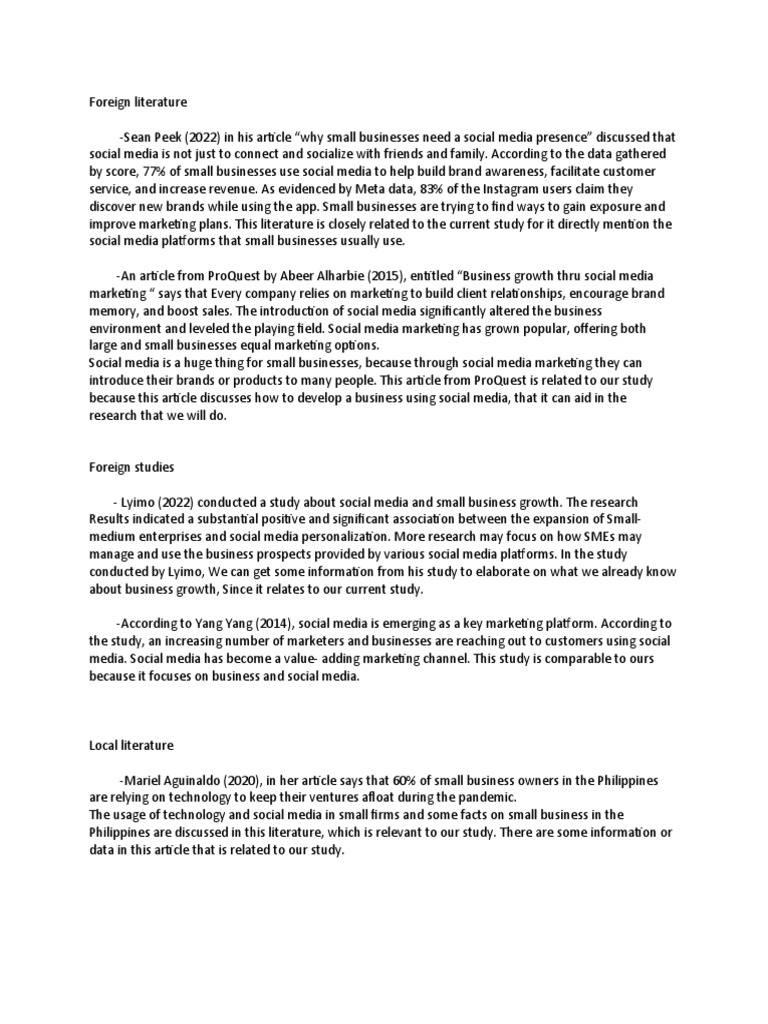 Foreign Local Study and Literature | PDF | Popular Culture & Media ...