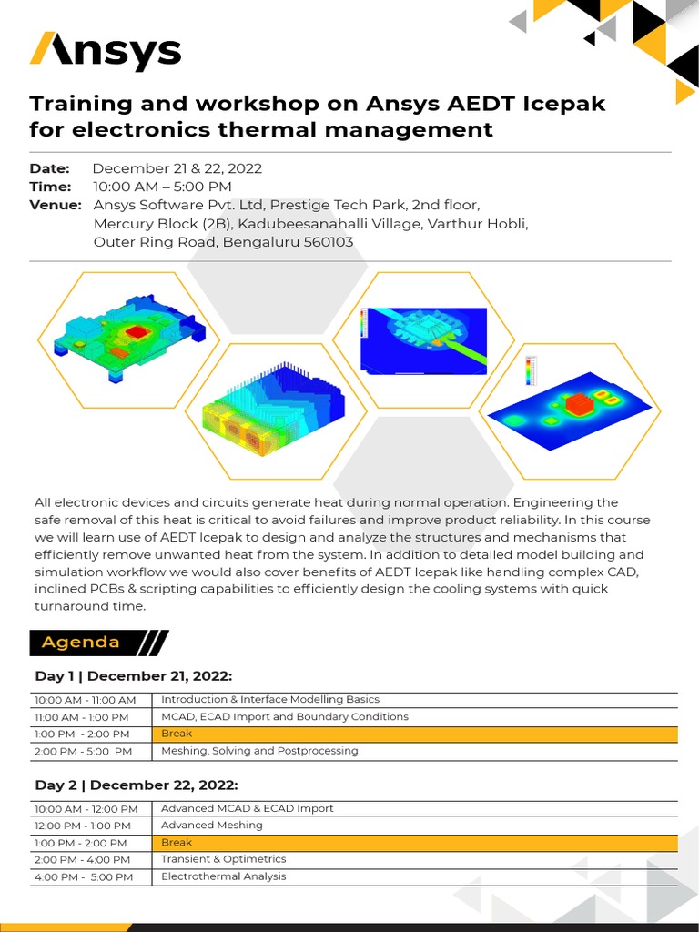Ansys Icepak Training - Flyer | PDF