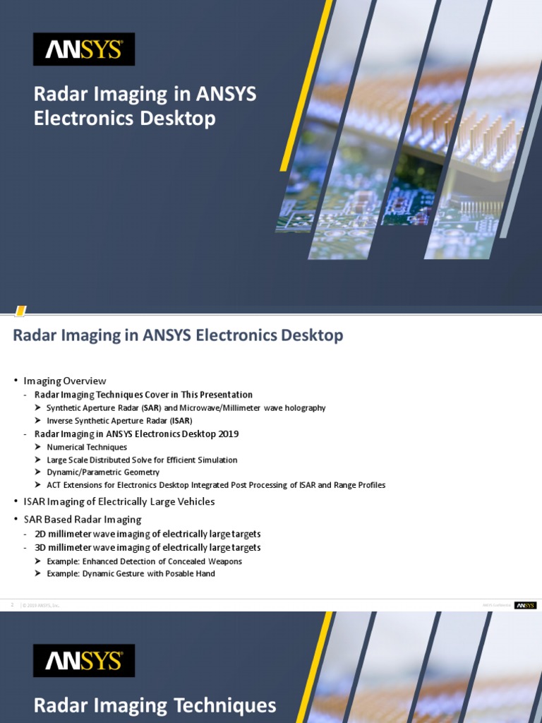 Radar Imaging in Ansys Electronics Desktop - CABS | PDF | Radar ...