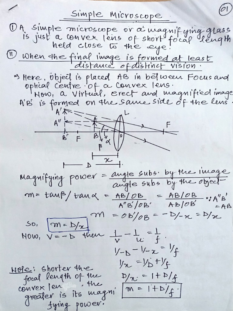 Class 12 Optical Instruments Notes | PDF | Telescope | Laboratory Equipment