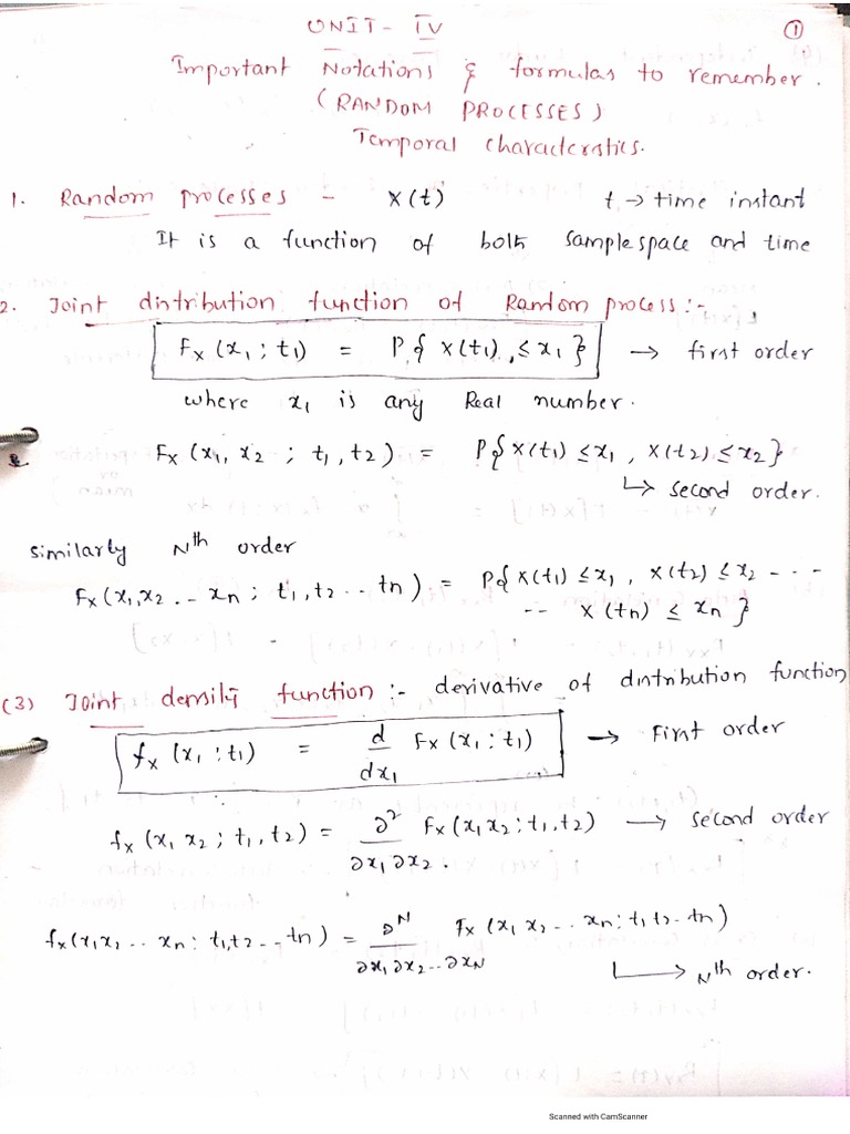RVSP Unit 4 Formulas | PDF