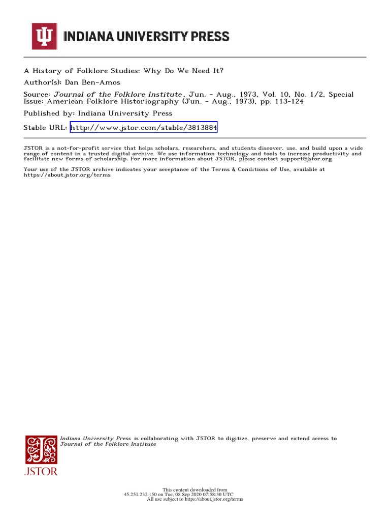 History and Importance of Folklore Studies | PDF | Folklore | Romanticism