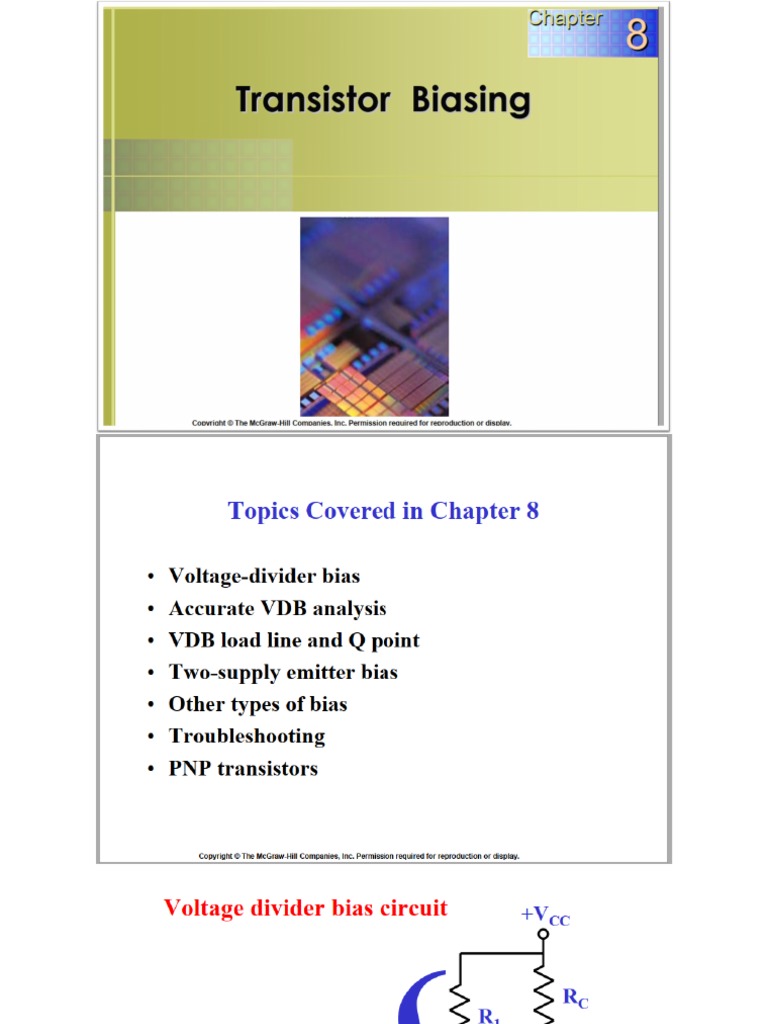 Six-step process for analyzing voltage divider bias circuits | PDF | Amplifier | Bipolar ...