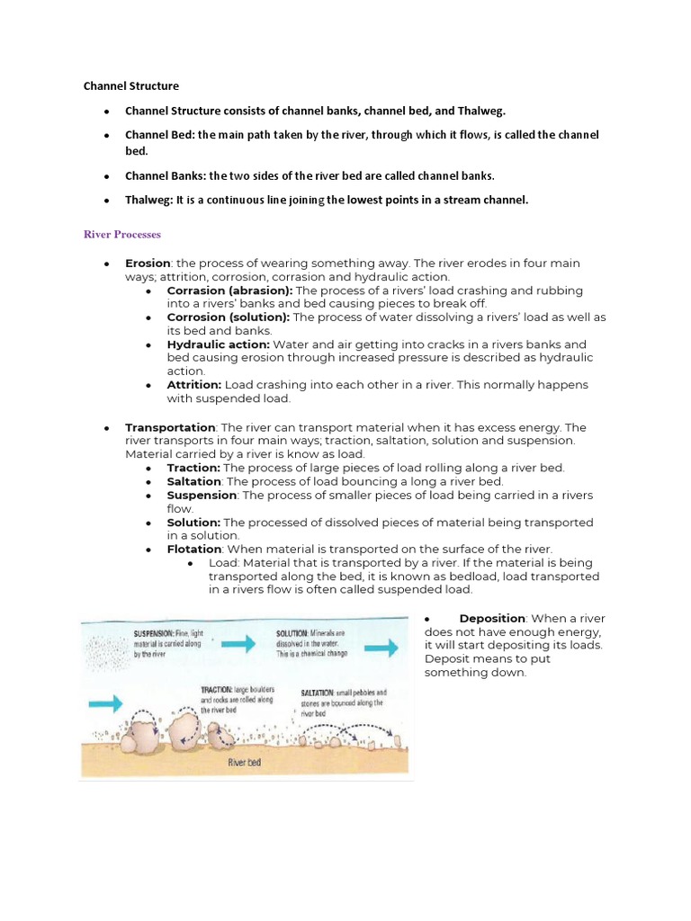 Fluvial Erosion and River Processes | PDF | Erosion | River