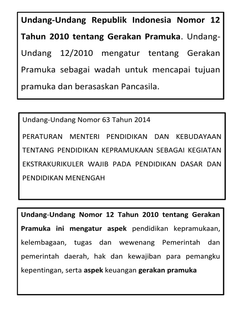 UU Pramuka | PDF | Ilmu Sosial