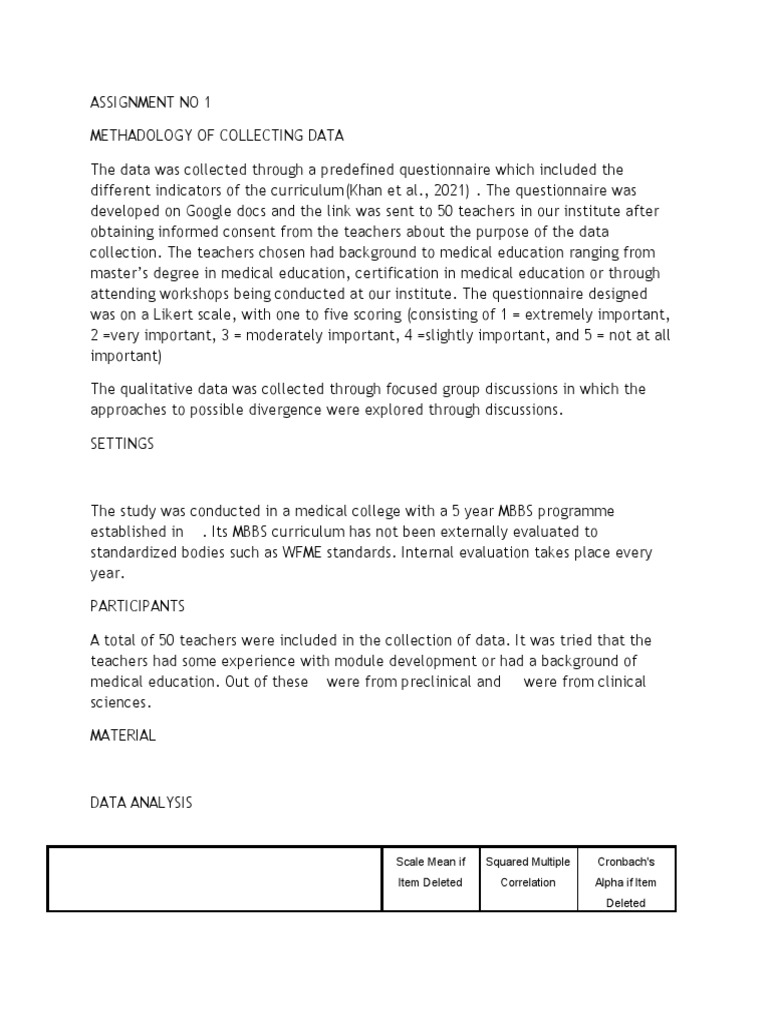 Assignment No 1 Curriculum Viability | Download Free PDF | Medical ...