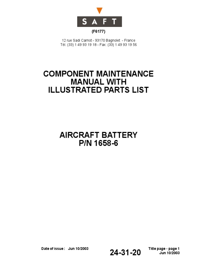 Component Maintenance Manual With Illustrated Parts List | PDF | Vacuum ...