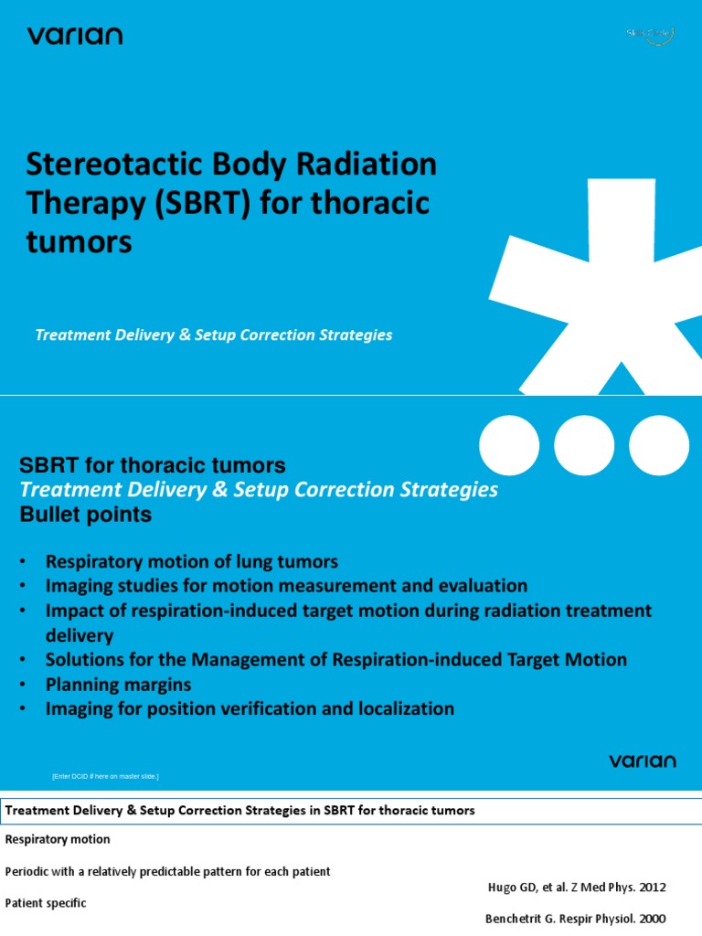 SBRT for Thoracic Tumors: Motion Management | PDF | Radiation Therapy ...