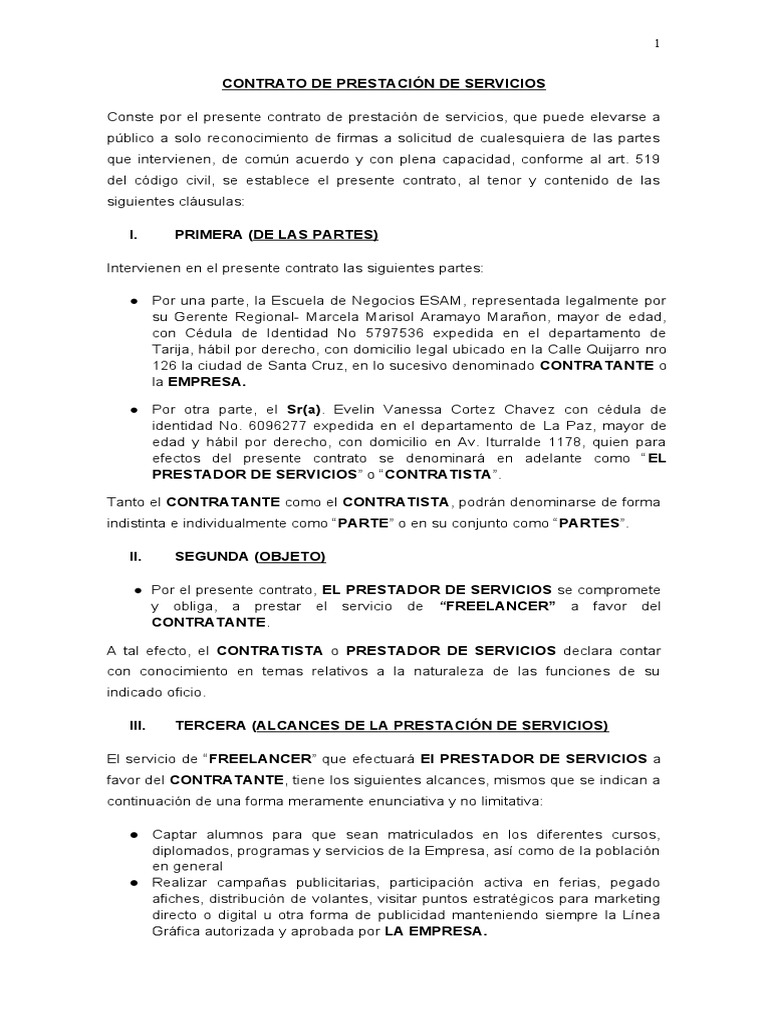 Contrato Freelancer Evelin Vanessa Cortez Chavez | PDF | Publicidad ... Contrato Freelancer Evelin Vanessa Cortez Chavez | PDF | Publicidad ...