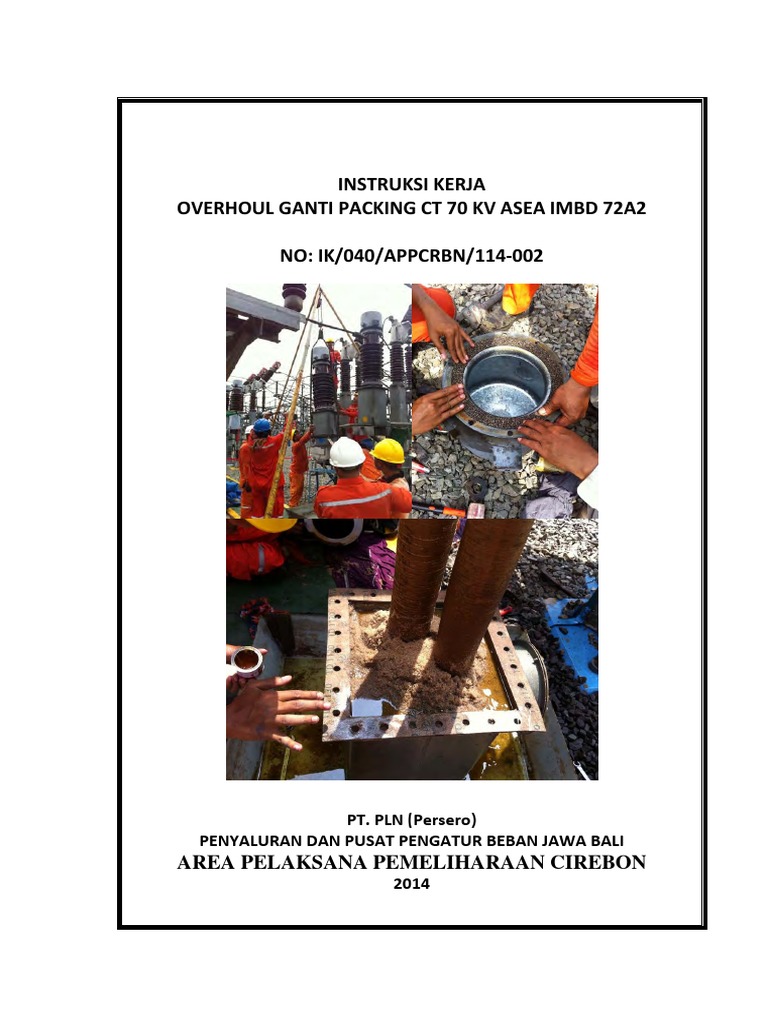 Ganti Packing CT 70 kV ASEA IMBD 72A2 | PDF