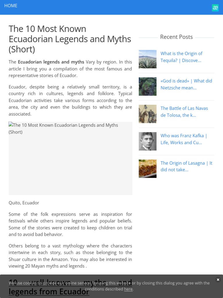 The 10 Most Known Ecuadorian Legends and Myths (Short) - Life Persona ...