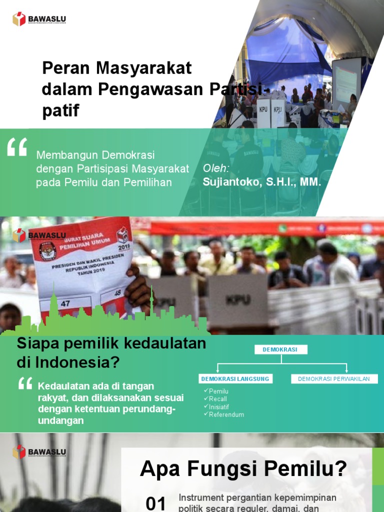 Peran Masyarakat Dalam Pengawasn Partisipatif | PDF