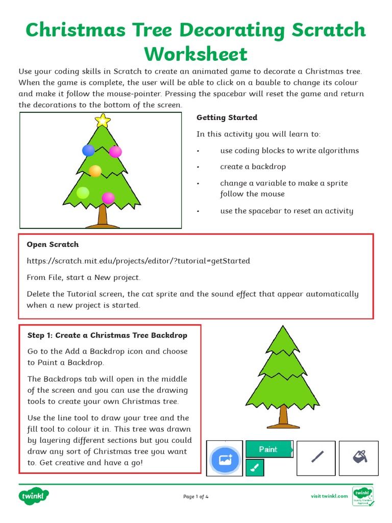 T I 1633526880 Christmas Tree Decorating Scratch Worksheet - Ver - 2 ...