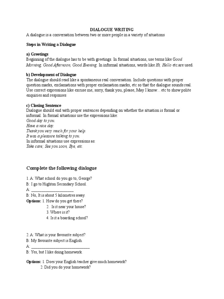 Dialogue and Paragraph | PDF | Paragraph | Essays