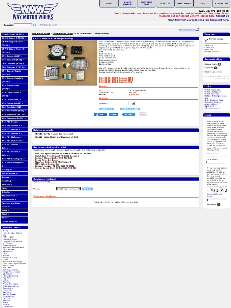 CVT To Manual Ecu Programming - Way Motor Works | PDF | Mini | Wheeled ...