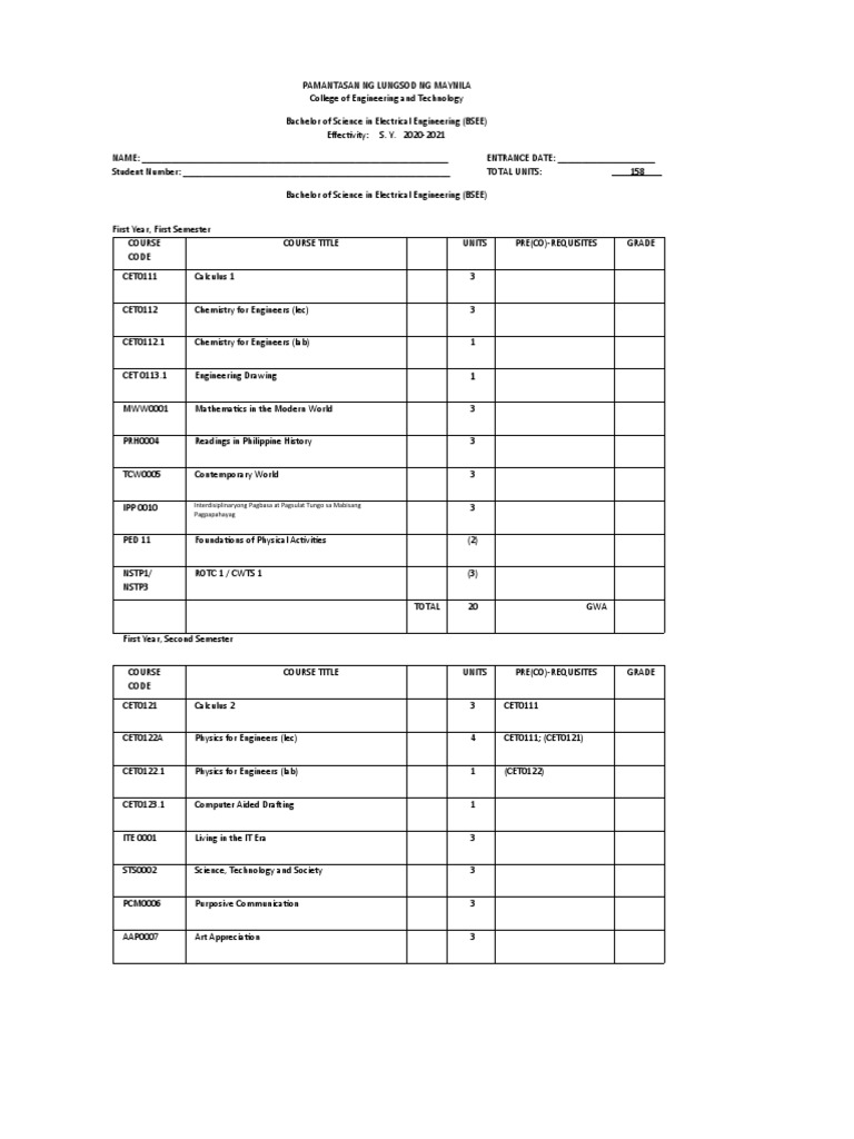 study-plan | PDF | Engineering | Computer Programming