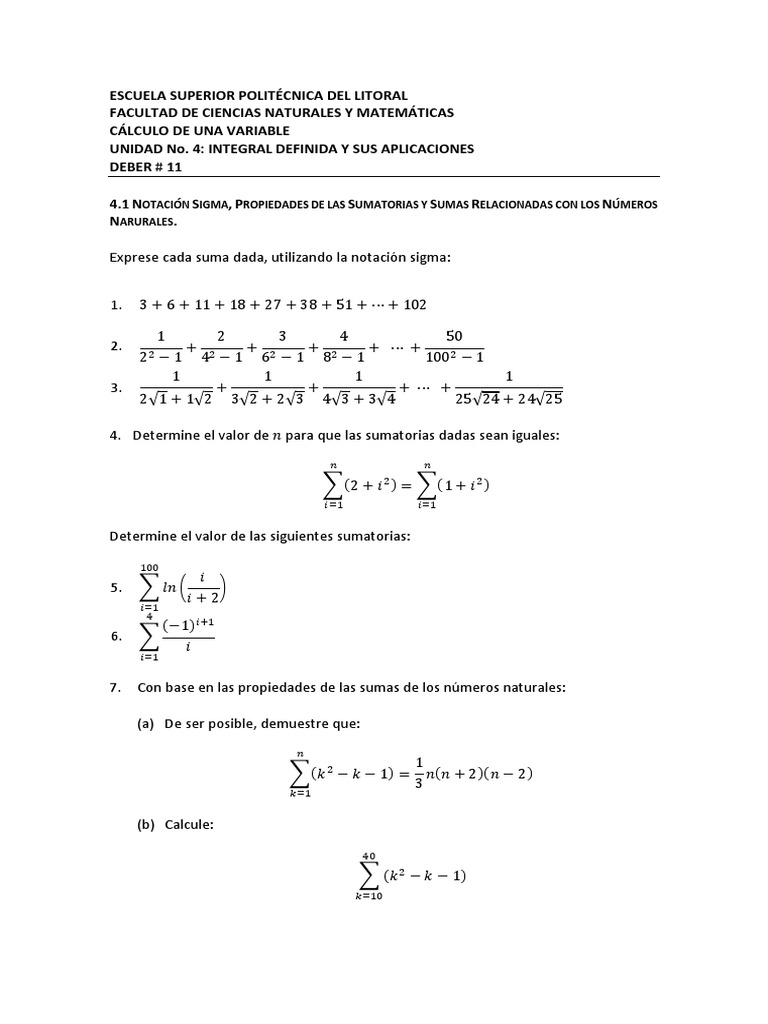 2022 II Pao Cuv Deber 11 | PDF | Integral | Cálculo