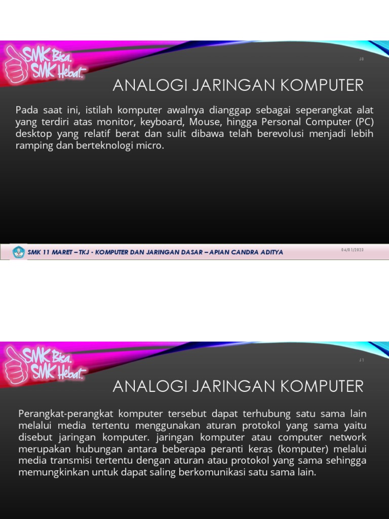 Analogi Jaringan Komputer | PDF | Teknologi & Rekayasa
