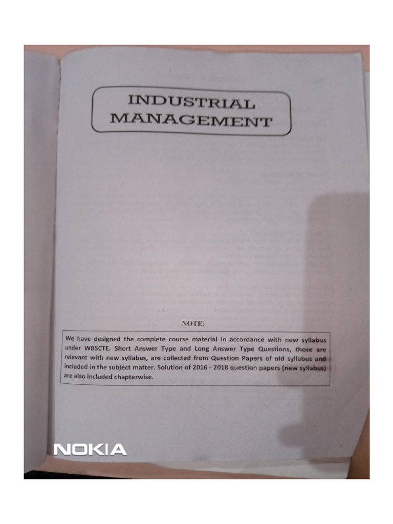 Management 6th Sem - Matrix Book | PDF