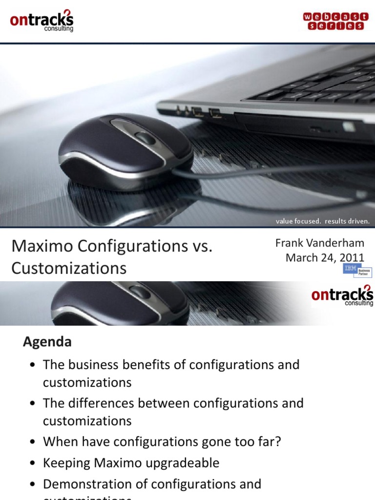 Maximo Configuration Customization Best Practices | PDF | Java (Programming Language) | Databases