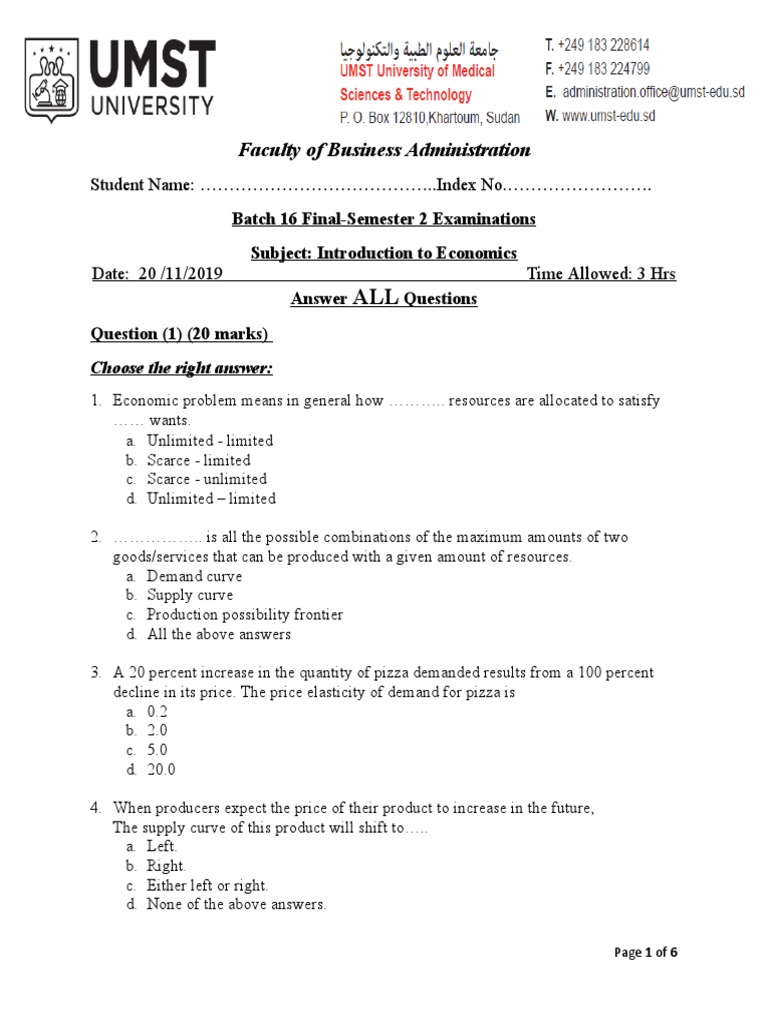 Introduction To Economics | PDF