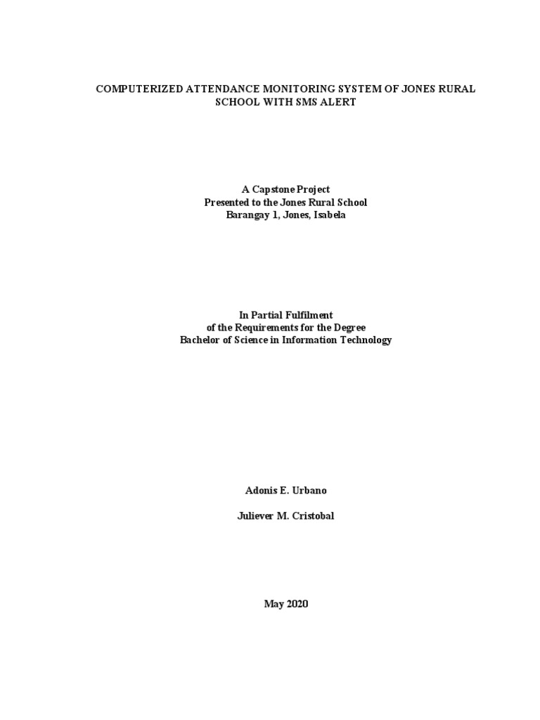 Chapter I Ii Ii Pdf Biometrics Fingerprint