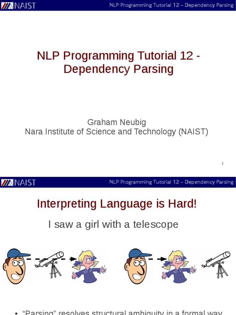 NLP Programming en 11 Depend | PDF | Parsing | Algorithms