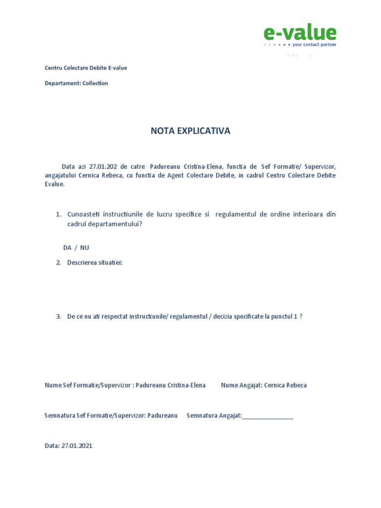 Nota Explicativa | PDF