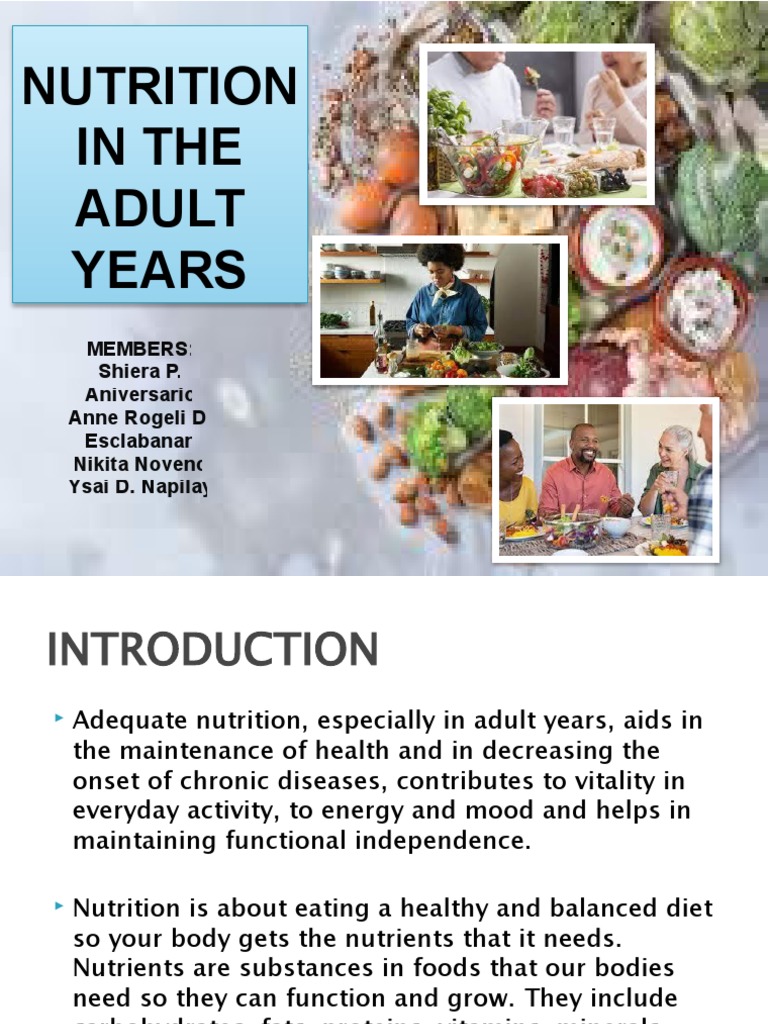 Nutrition Guidelines for Adults | PDF | Human Nutrition | Food Energy