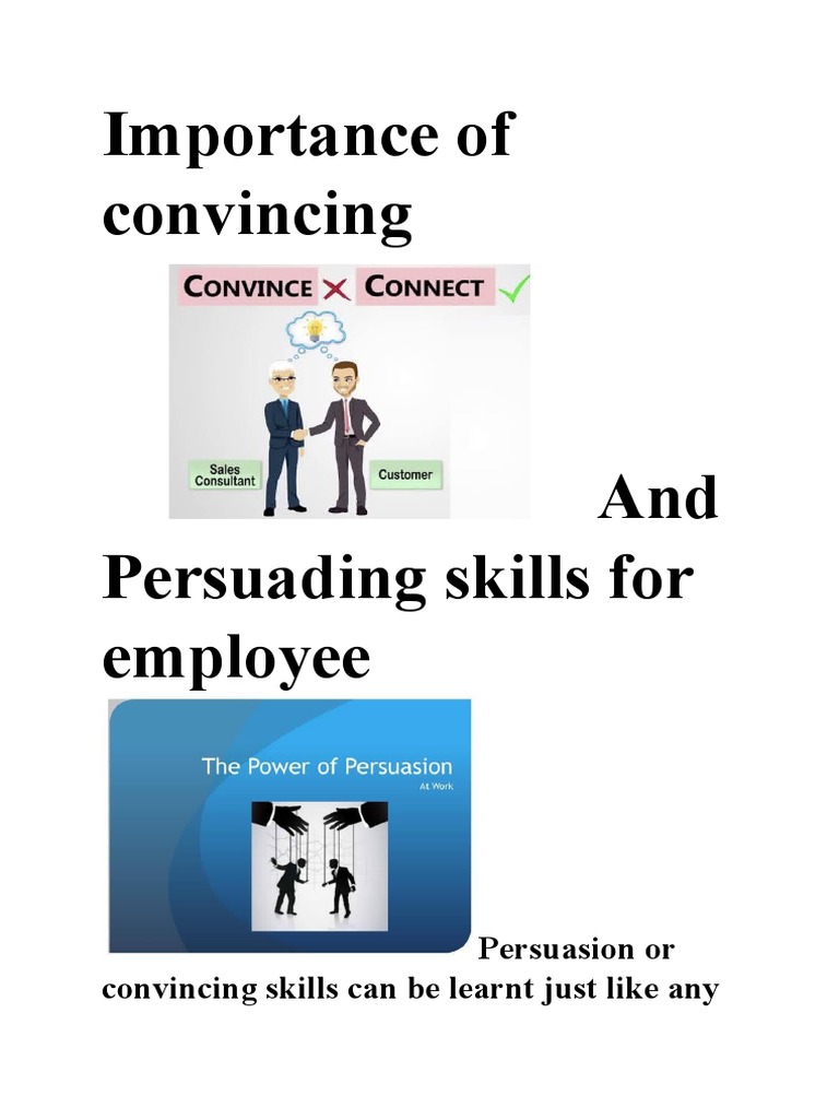 Importance of Persuasion in Sales | PDF