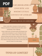 Compare and Contrast The Various 21st Century Literary and Genres and ...