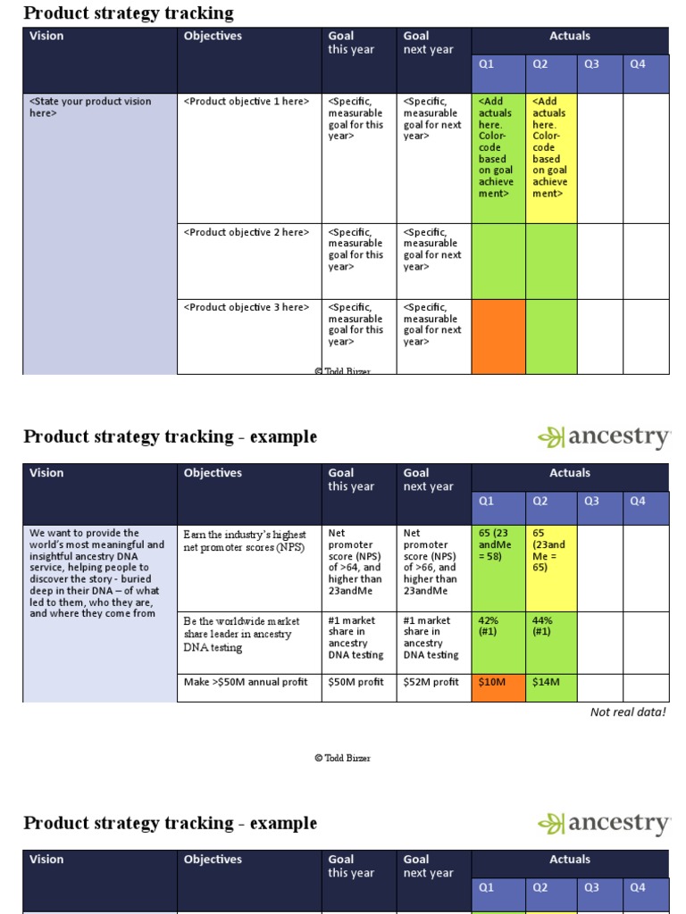 Strategy Tracking Template | PDF