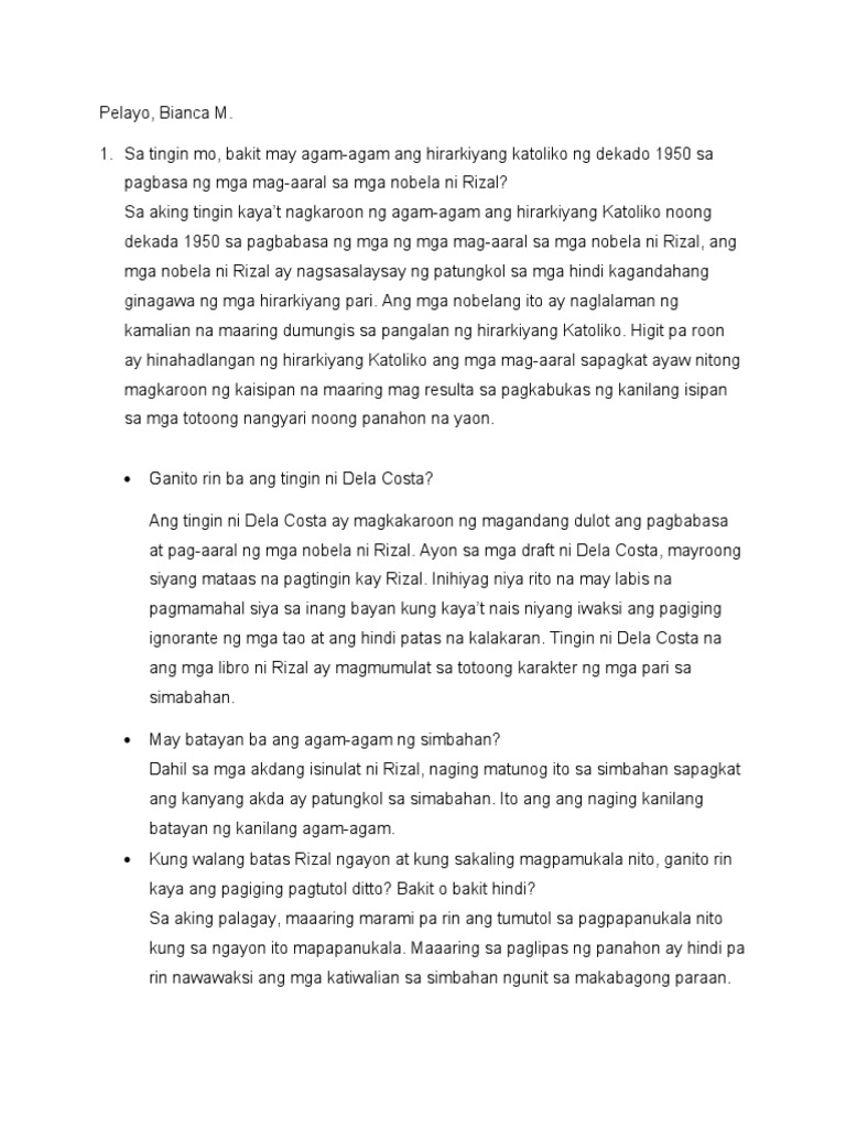 Batas Rizal RA 1425 | PDF