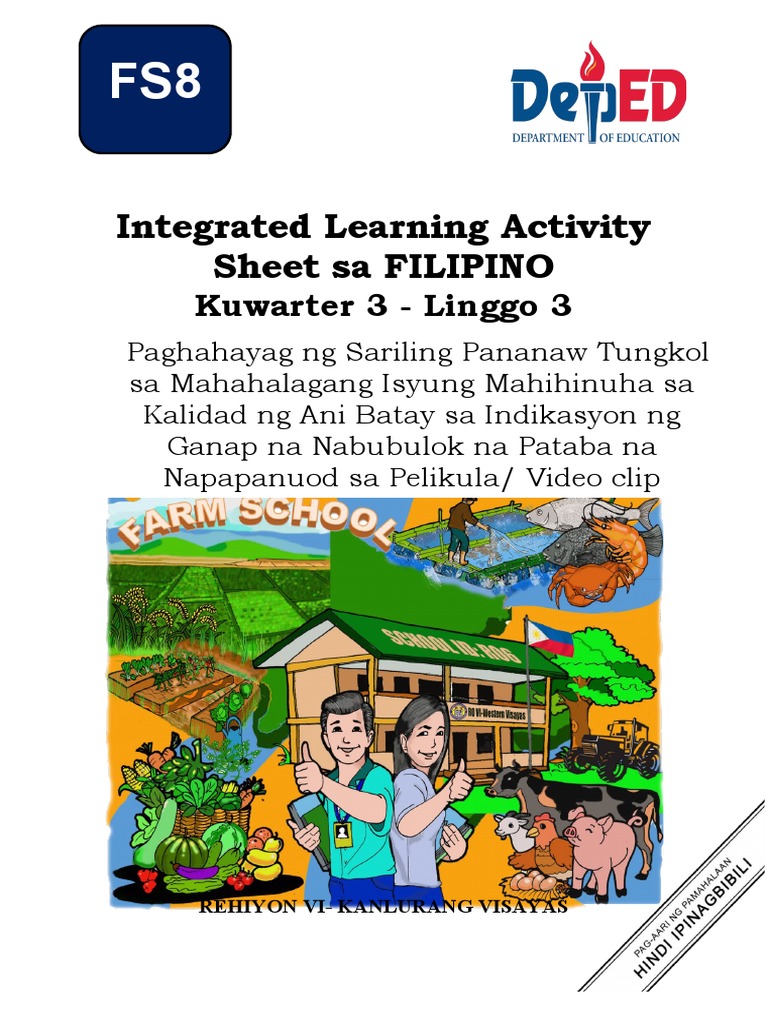 QUARTER 3 ILASs PAGHAHAYAG ANG SARILING PANANAW v2 | PDF