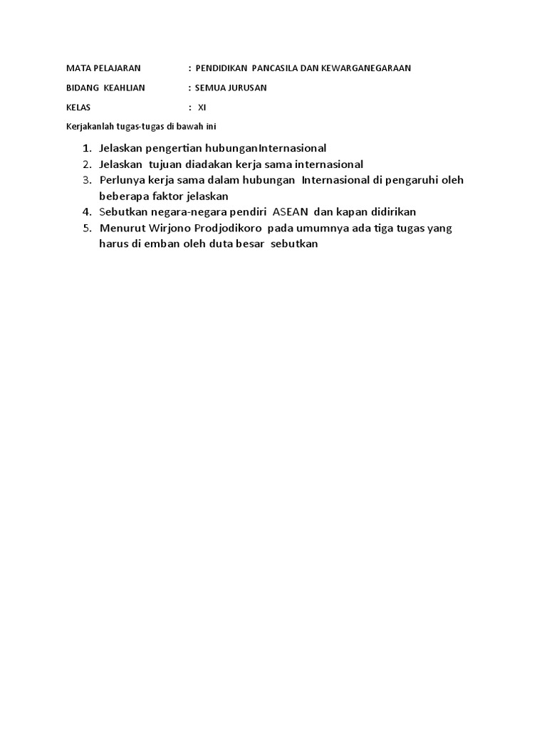 Tugas PPKN Bab 4 | PDF